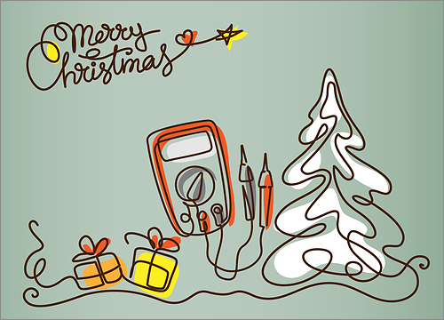 Personalized Festive HVAC Greeting Card for Your Clients
