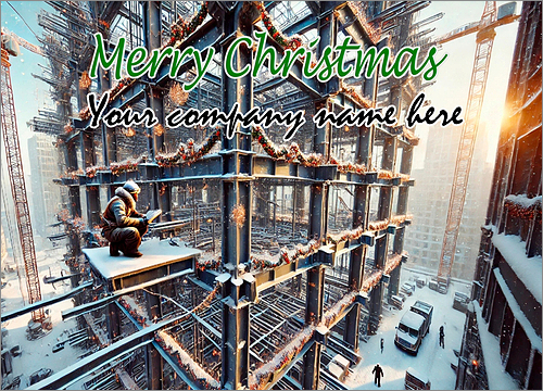 #1 Rated Construction Christmas Cards - ConstructionChristmasCards.net