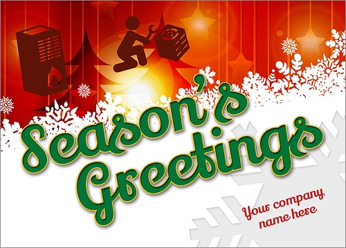 HVAC Christmas Cards Personalized For Your Business | Construction ...