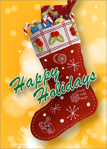 Personalized Festive HVAC Christmas Card Design