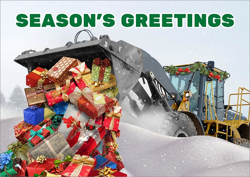 Loading Gifts Christmas Card for Customer Relationships