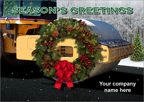 Asphalt Christmas Cards Personalized For Your Business | Construction ...